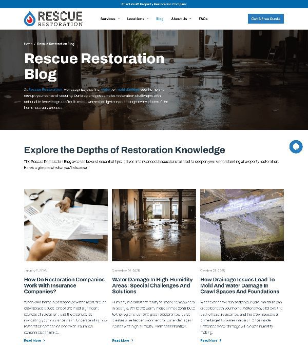 WordPress Web Design, Development, SEO, & PPC Case Study for Rescue ...