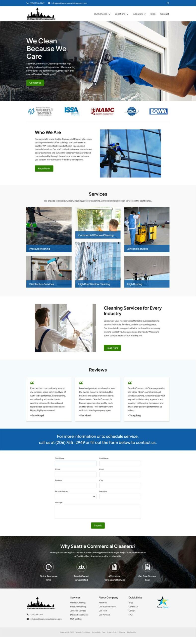 Web Dev, Local SEO & PPC Case Study | Seattle Commercial Cleaners