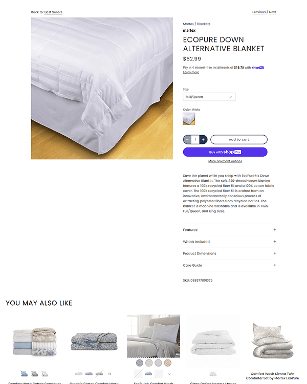 Shopify Plus Case Study WestPoint Home | Coalition